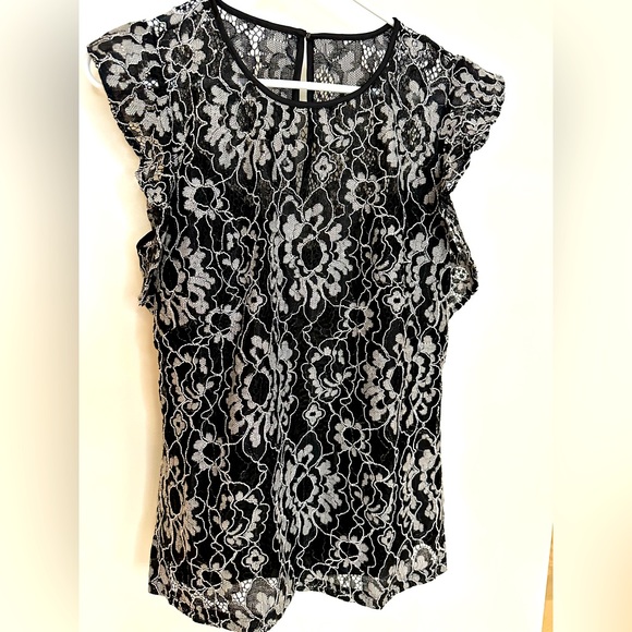 White House Black Market | Tops | Nwt Whbm Highneck Lace Shell | Poshmark